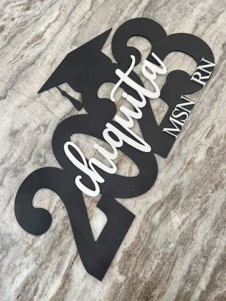 Personalized Graduation Sign for Grad Party Decor or Senior Portraits ...