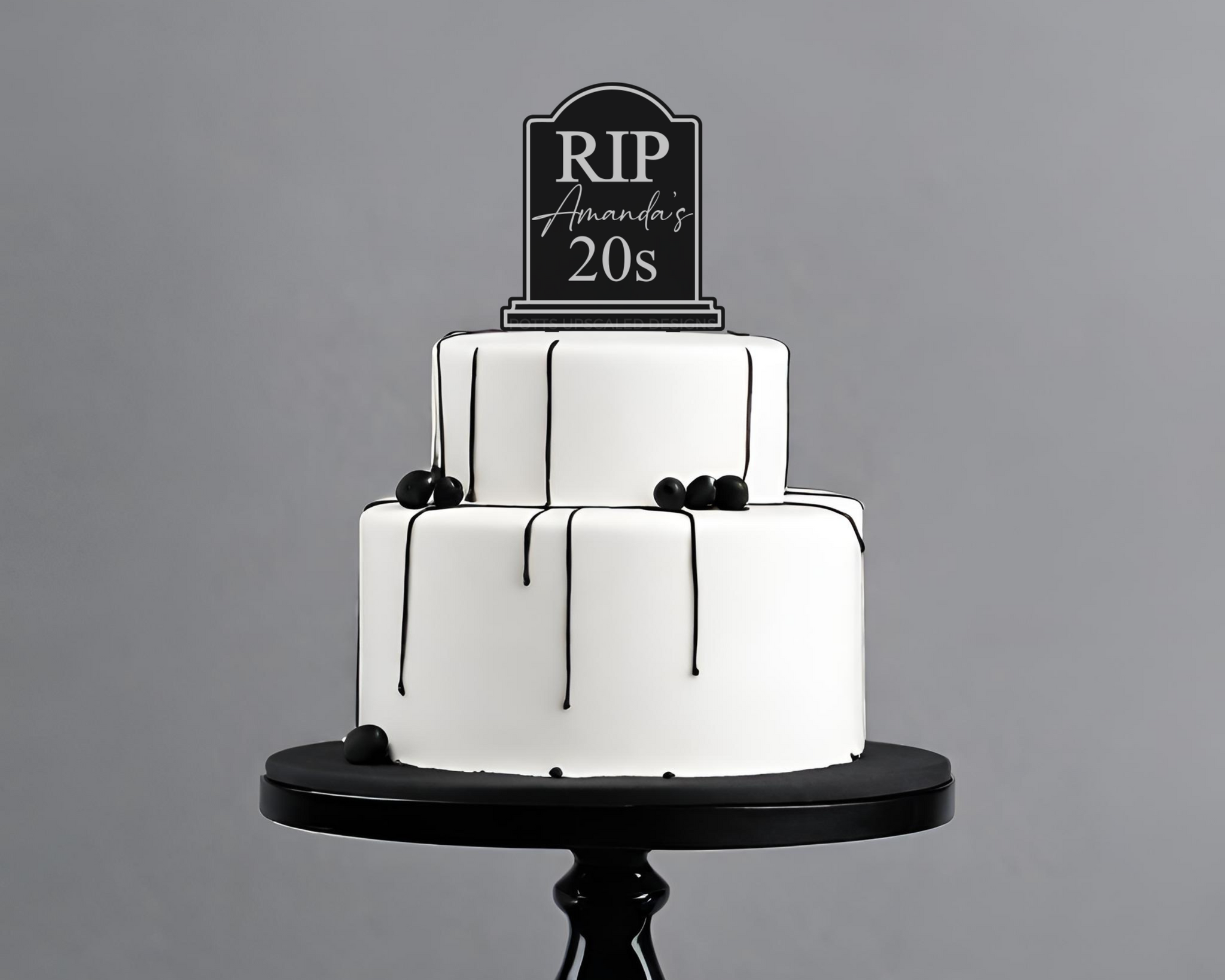 RIP Tombstone Birthday Cake Topper, RIP 20s 30s 40s 50s – Potts ...